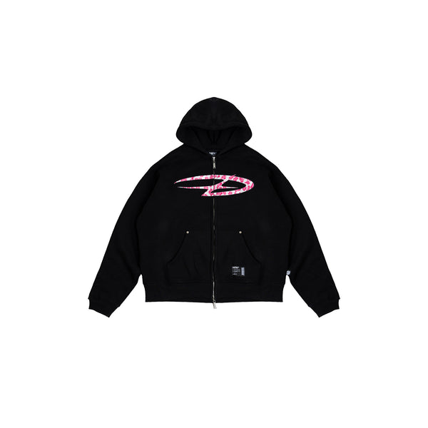 D STRIKE ZIP UP HOODIE BLACK – Don't Blame The Kids Apparel