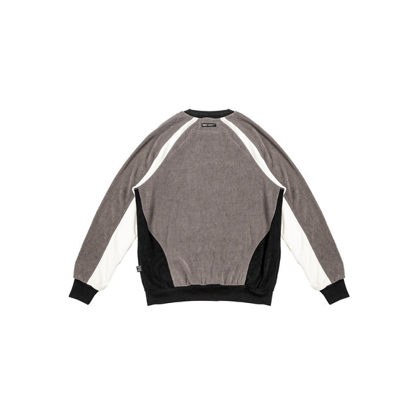 CIPHER STREAK CREWNECK - MID GRAY/ OFF WHITE – Don't Blame The Kids Apparel