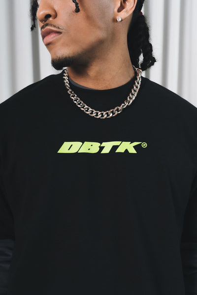 CIPHER TEE 2025 - BLACK AND NEON GREEN – Don't Blame The Kids Apparel