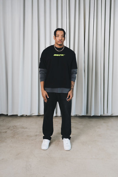 CIPHER TEE 2025 - BLACK AND NEON GREEN – Don't Blame The Kids Apparel